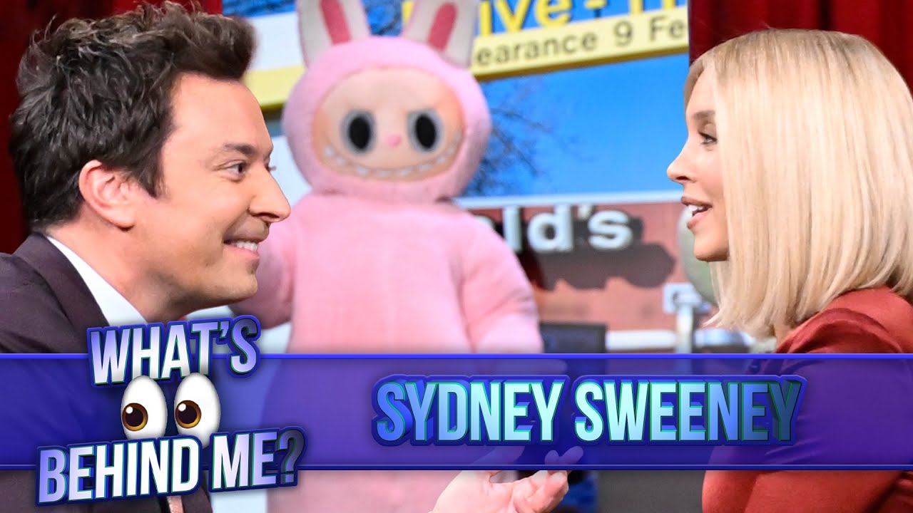 What's Behind Me? with Sydney Sweeney | The Tonight Show Starring Jimmy ...