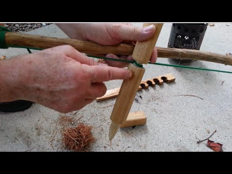 Bow Drill... ODD looking spindle... (I only cut away the working parts ...