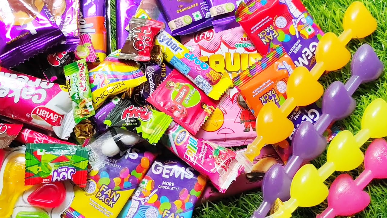 lots of jelly candies and more #dairymilk #chocolates #satisfying # ...