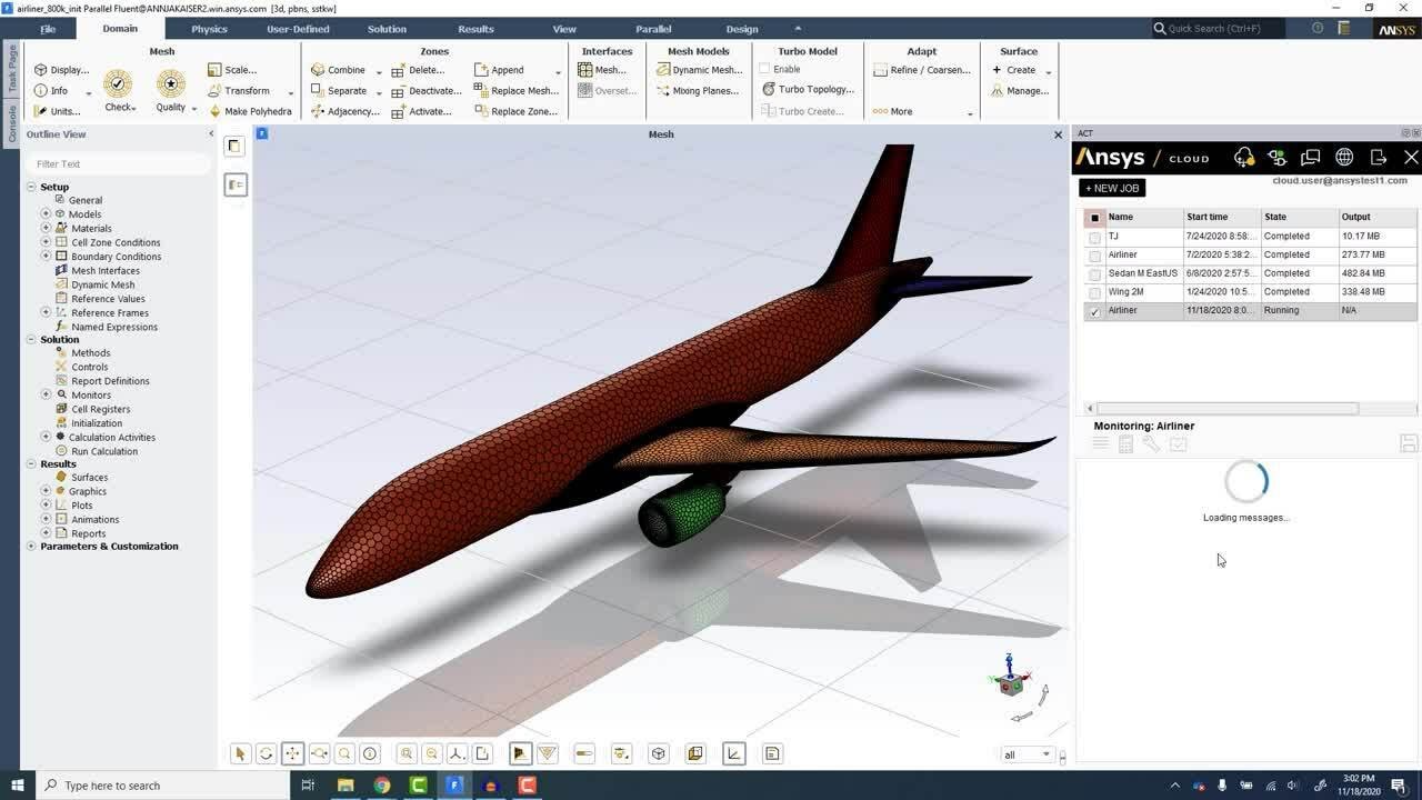 Ansys Cloud Demo with Fluent - YouTube