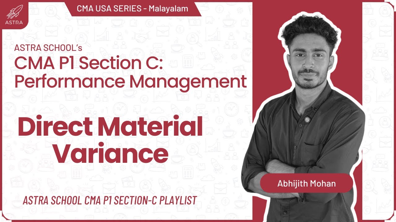Direct Material Variance| CMA USA | Part1 | Sec C | Malayalam - YouTube