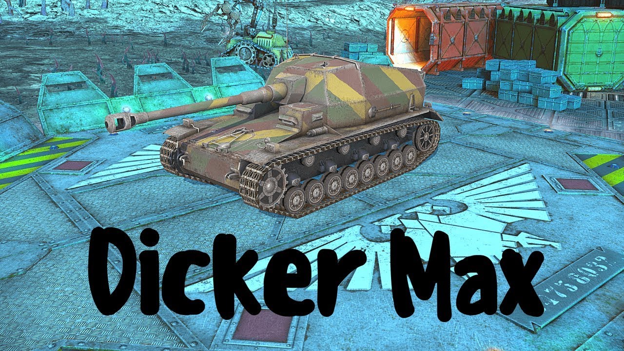 World of Tanks Blitz. Dicker Max (прем танк 6 уровня). Летсплей - YouTube