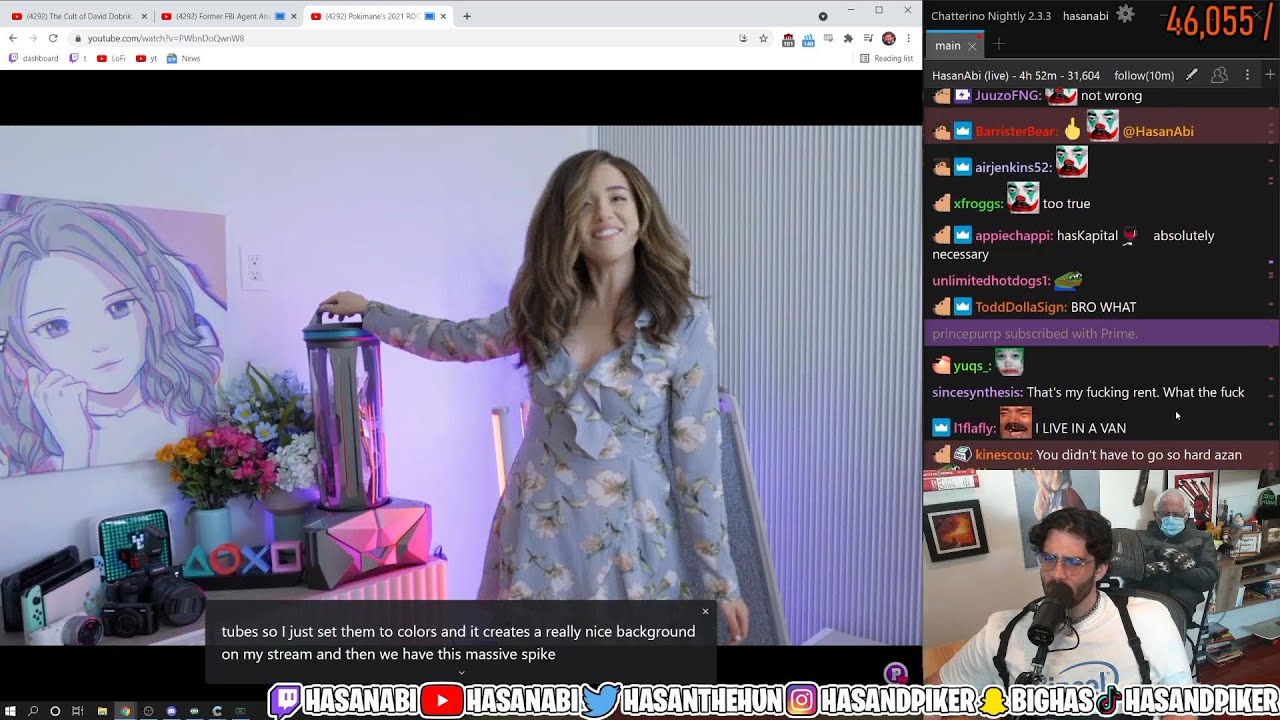 Hasanabi Reacts -Pokimane's 2021 Room Tour - YouTube