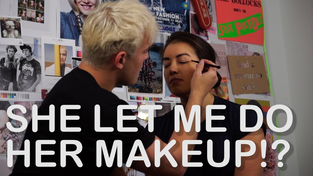 SHE LET ME DO HER MAKEUP!? - YouTube