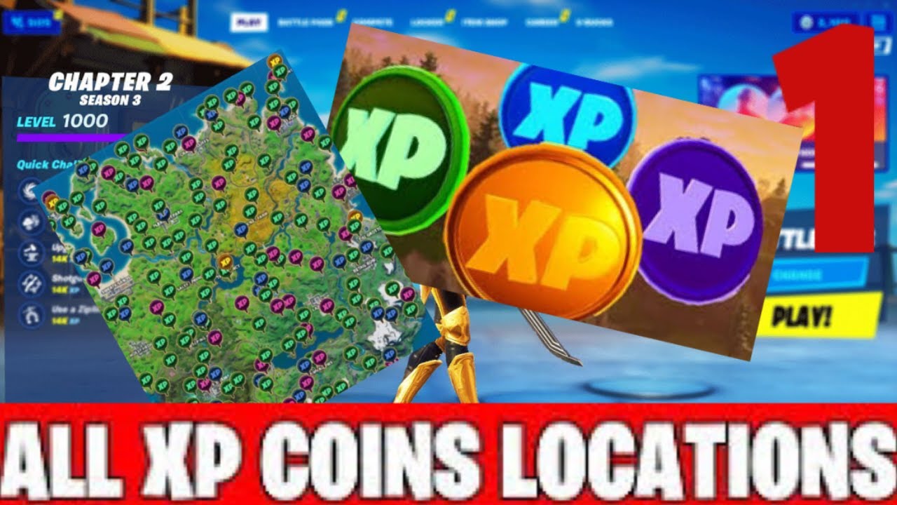 ALL XP COIN LOCATIONS PART 1 !!!!!!!!!!!!!! - YouTube