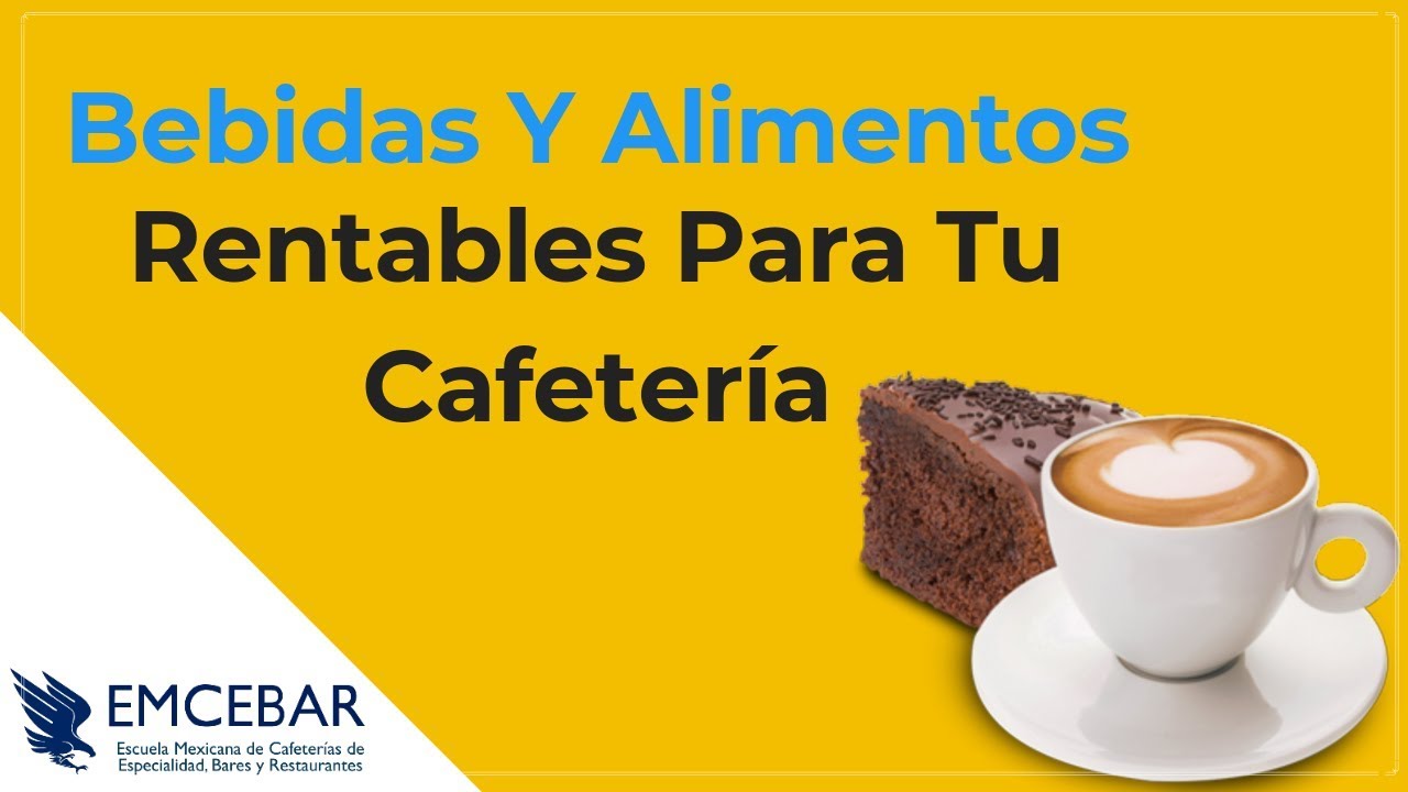 Bebidas Y Alimentos Rentables Para Tu Cafetería - YouTube