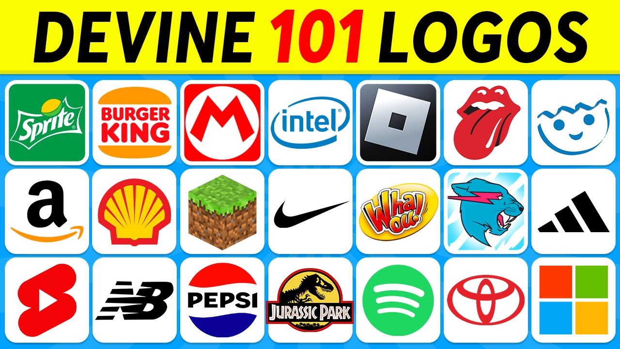 Devine le LOGO en 3 secondes | Quiz 101 Logos - YouTube
