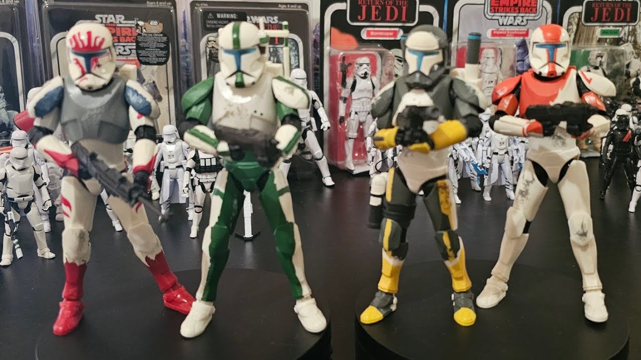 Delta Squad Republic Commandos Boss Scorch Fixer And Sev Star Wars The Black Series Youtube