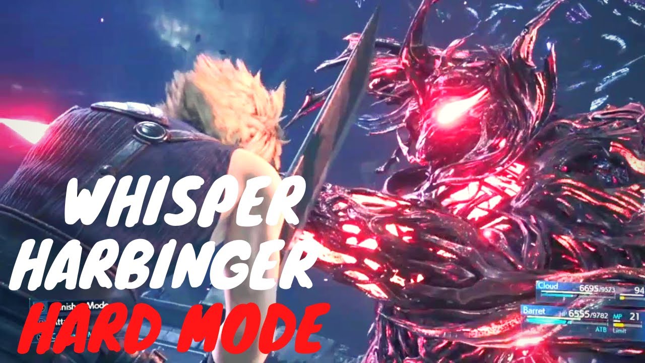 Whisper Harbinger Hard Mode Guide FF7 Remake - YouTube