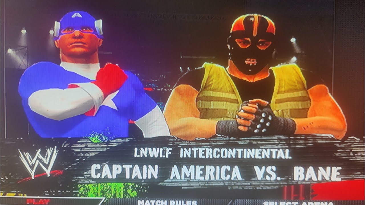 captain America vs bane LWW intercontinental championship match (lone ...
