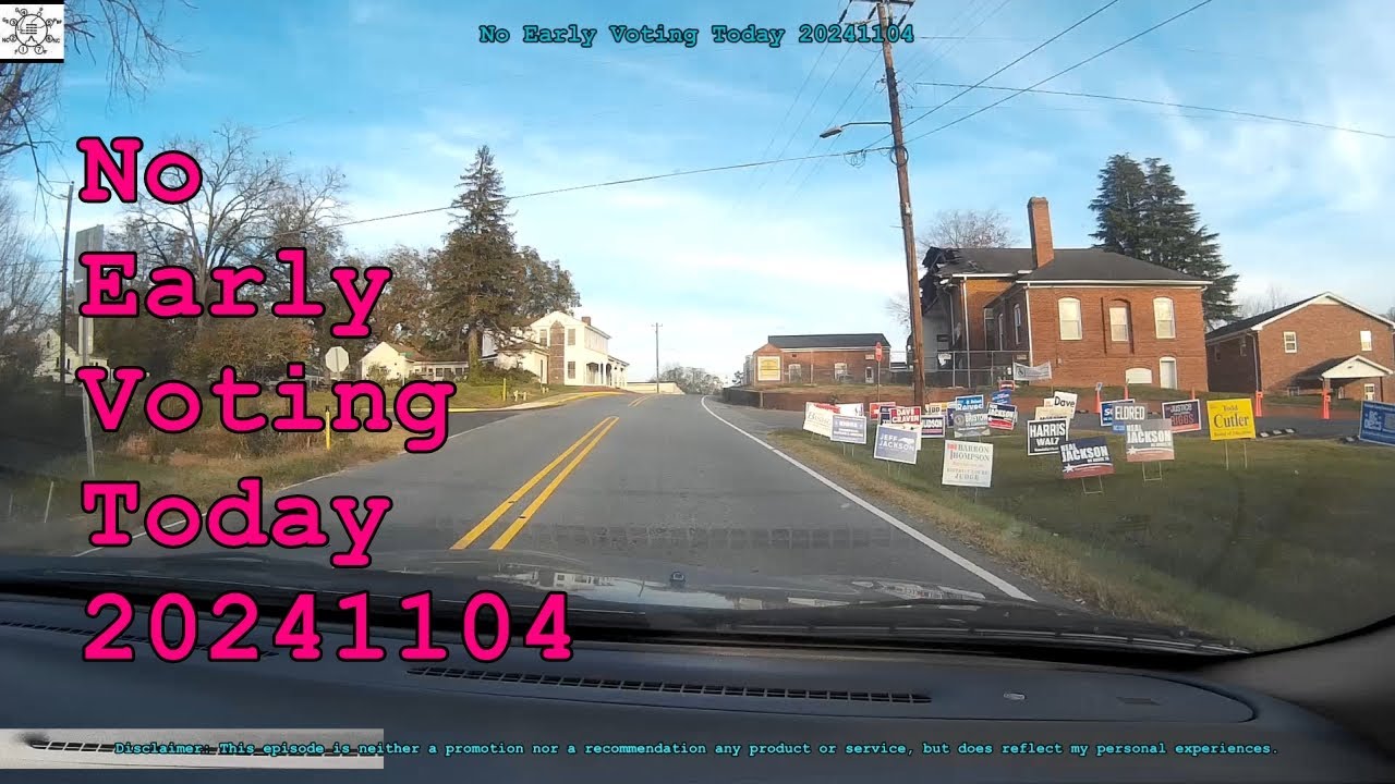 No Early Voting Today 20241104 - YouTube