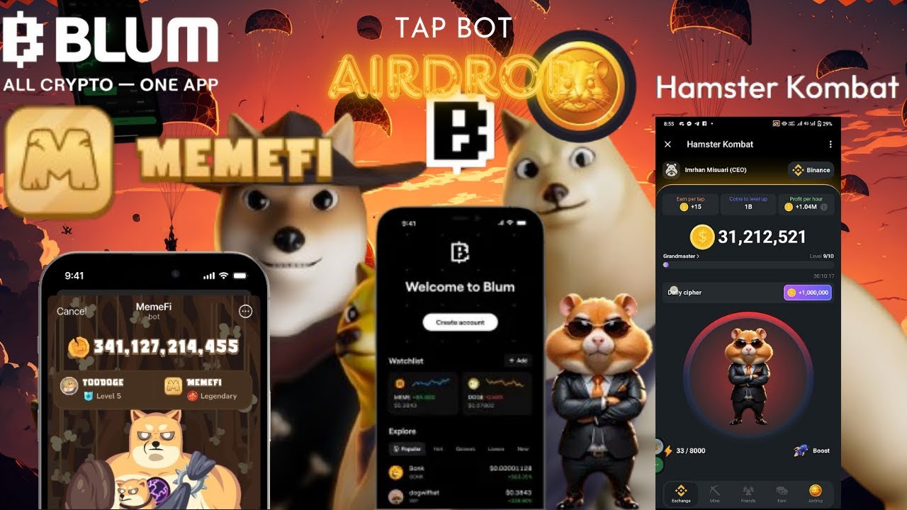Top 3 Tap Bot Airdrops on Telegram 2024: Earn Free Crypto Today - YouTube