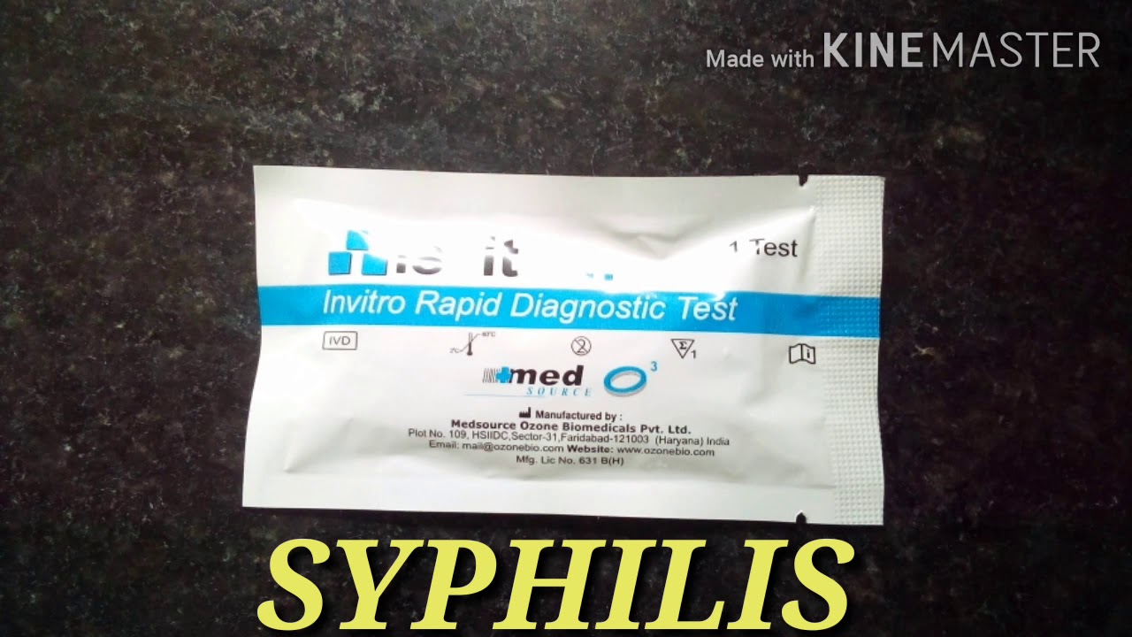Syphilis or VDRL test invitro rapid card..By Lukesh kumar - YouTube
