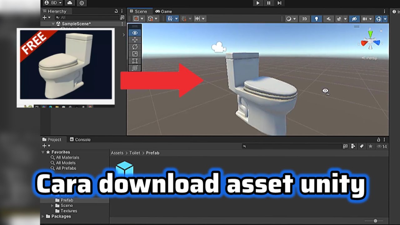 CARA DOWNLOAD DAN MEMASUKAN ASSET DI UNITY - YouTube