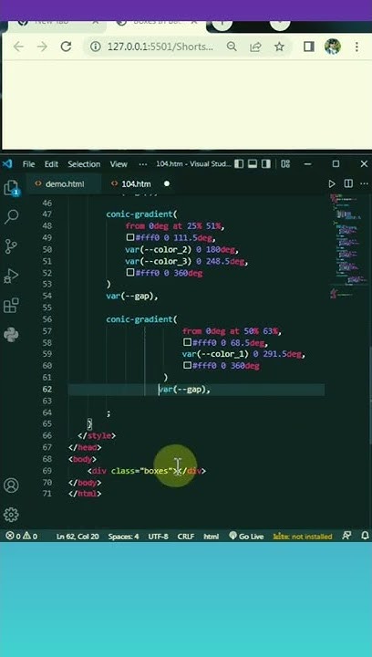 creating box in background using Html and Css #html #css #purcss #cssproject #vipcoading2022 ...