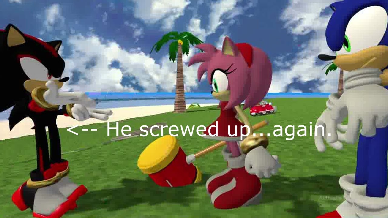 Shadina and Shadow Meet Sonic and Amy Rose at the Chao Garden - VRChat ...