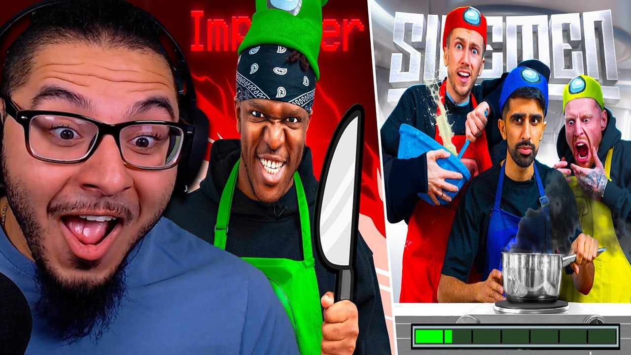 SIDEMEN AMONG US COOKING CHALLENGE | REACTION - YouTube
