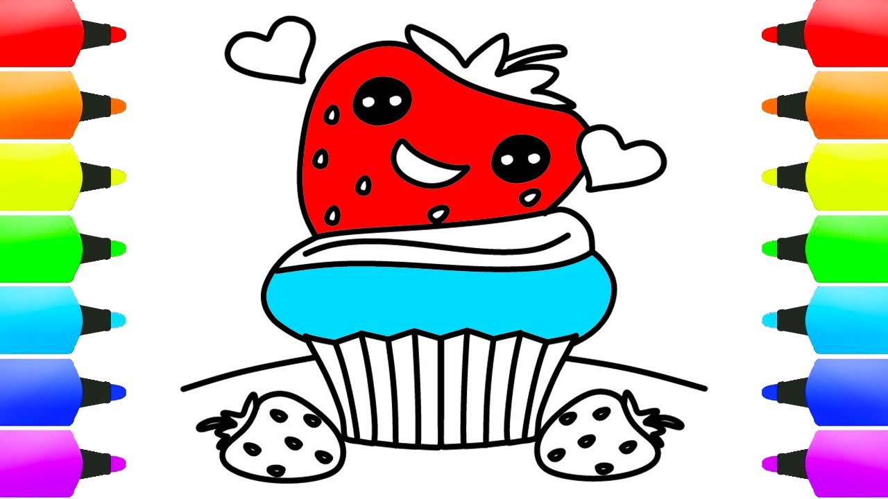 Fun and Easy Strawberry Painting for Kids | Let's Create a Vibrant ...