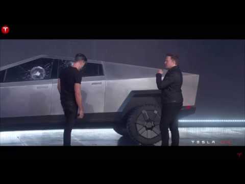 #Tesla #Cybertruck New Tesla Cybertruck Window breaks :/ - YouTube
