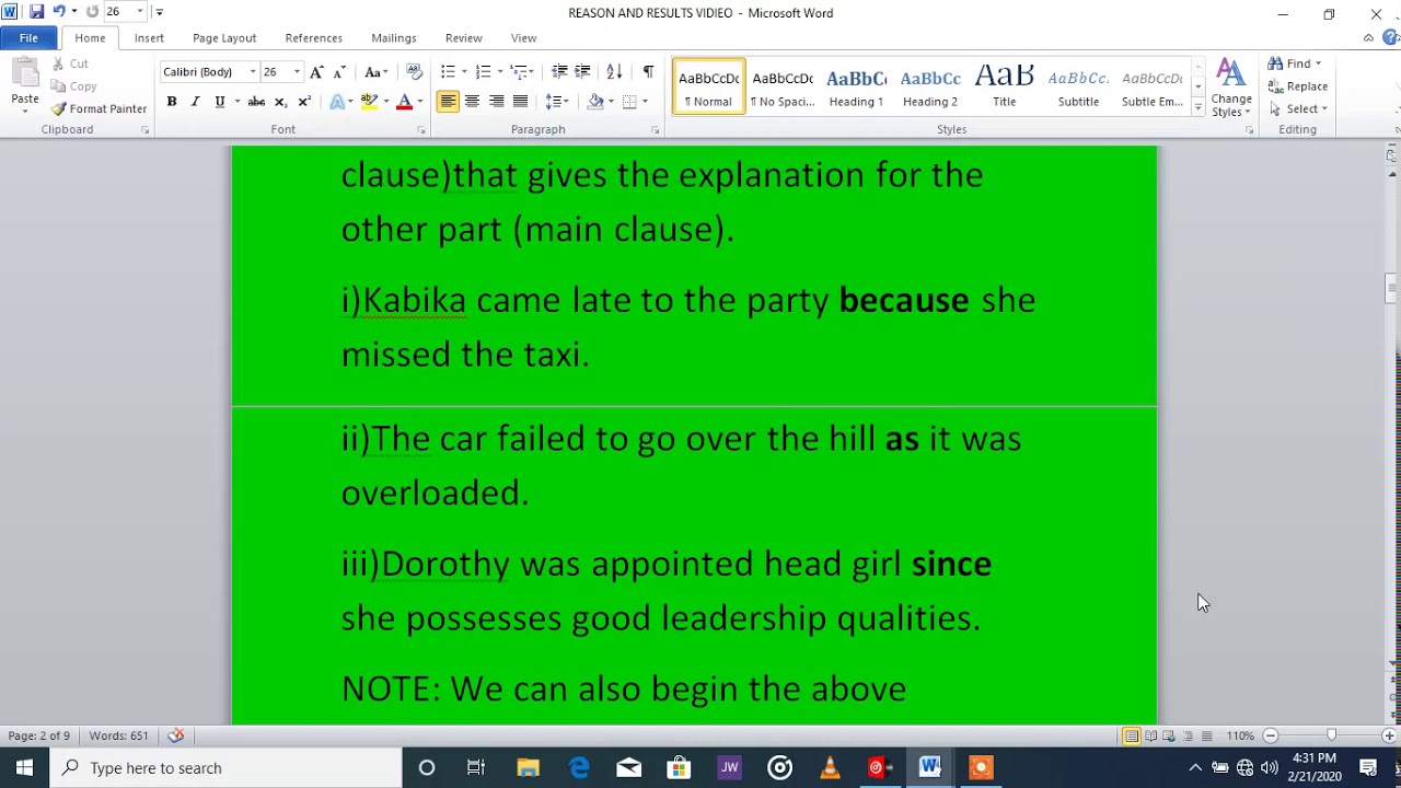 English structure Rewrites Reason and Result(part2) - YouTube