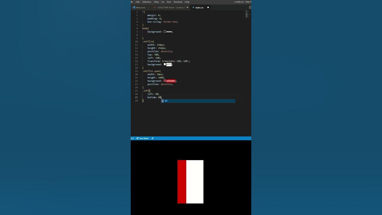 Netflix Logo Animation Using Html And Css Shorts Programming Css Youtube