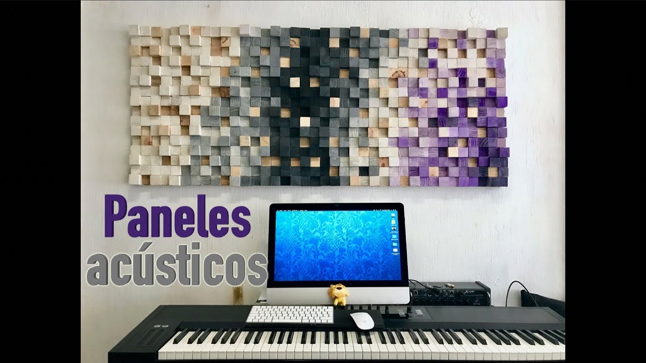 DIY Paneles "acústicos" decorativos de madera - YouTube