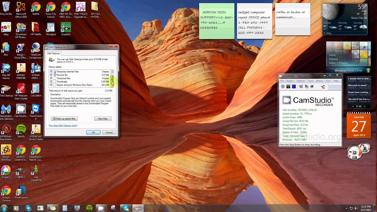 DISK CLEANUP FOR WINDOW 7 AND WINDOWS XP by Lenny Parker - YouTube