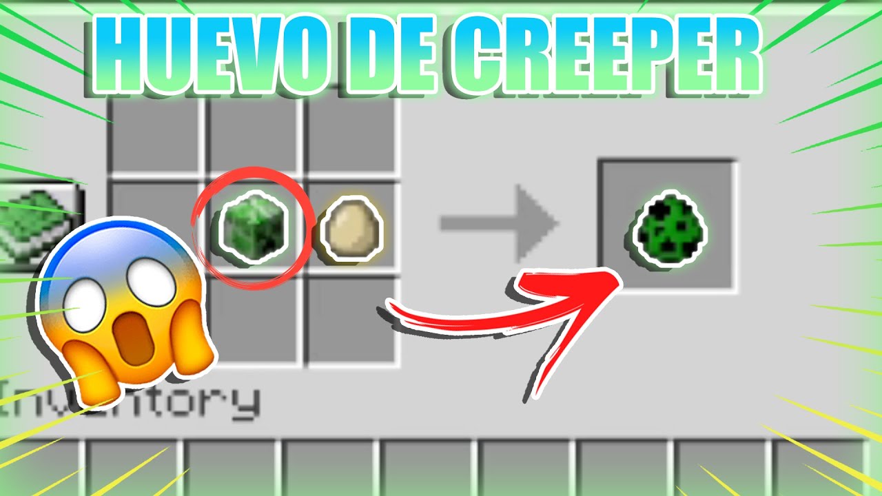 CÓMO CRAFTEAR UN HUEVO DE CREEPER | MINECRAFT | ESPAÑOL - YouTube
