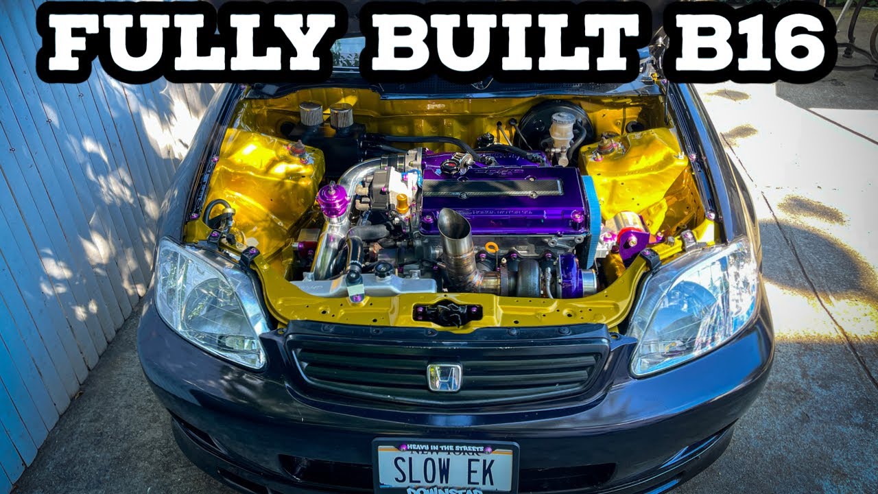 FULL BUILD BREAK DOWN ON MY 575 HP TURBO CIVIC ! - YouTube