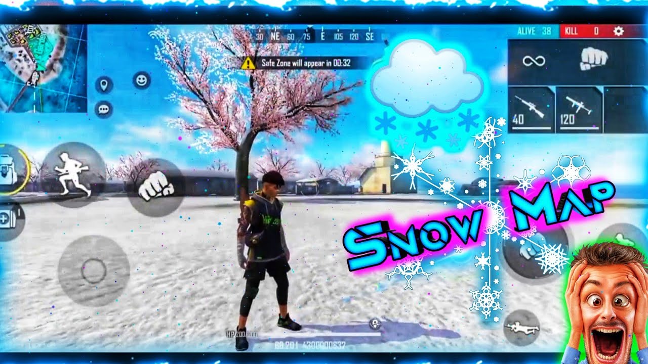 New Snow 🌨️ Map in FF // Free Fire Snow Map update 😱 -oneplus 9r 8t 7t ...