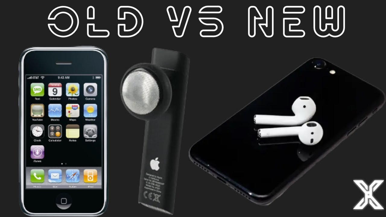 iPhone 7 with Airpods & iPhone 2G with Apple Bluetooth Headset 💙 - YouTube