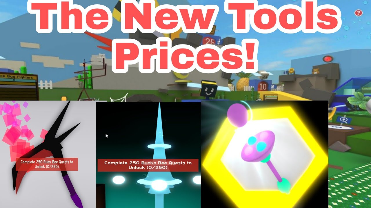 The Prices For The New Tools! (Bee Swarm Simulator) - YouTube