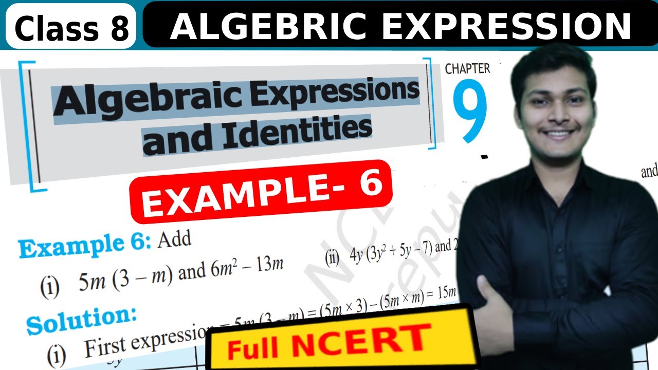 Example 6 Chapter Algebraic Expression And Identities CLASS 8 COMPLETE ...