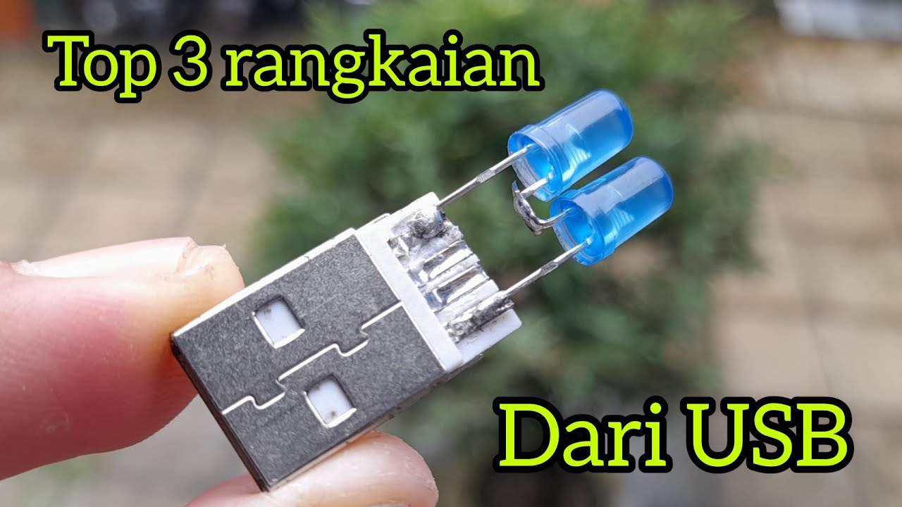 3 rangkaian lampu led dengan kabel usb - YouTube