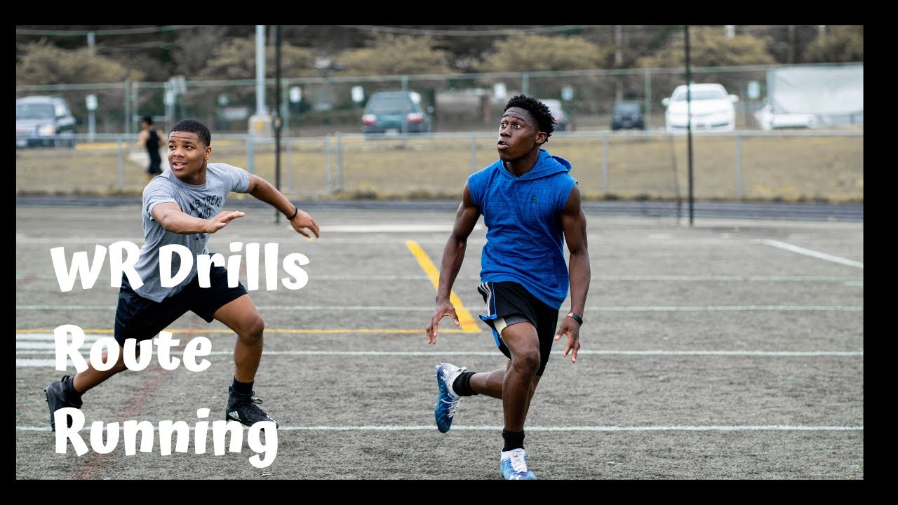 Wide Receiver drills to improve route running - YouTube