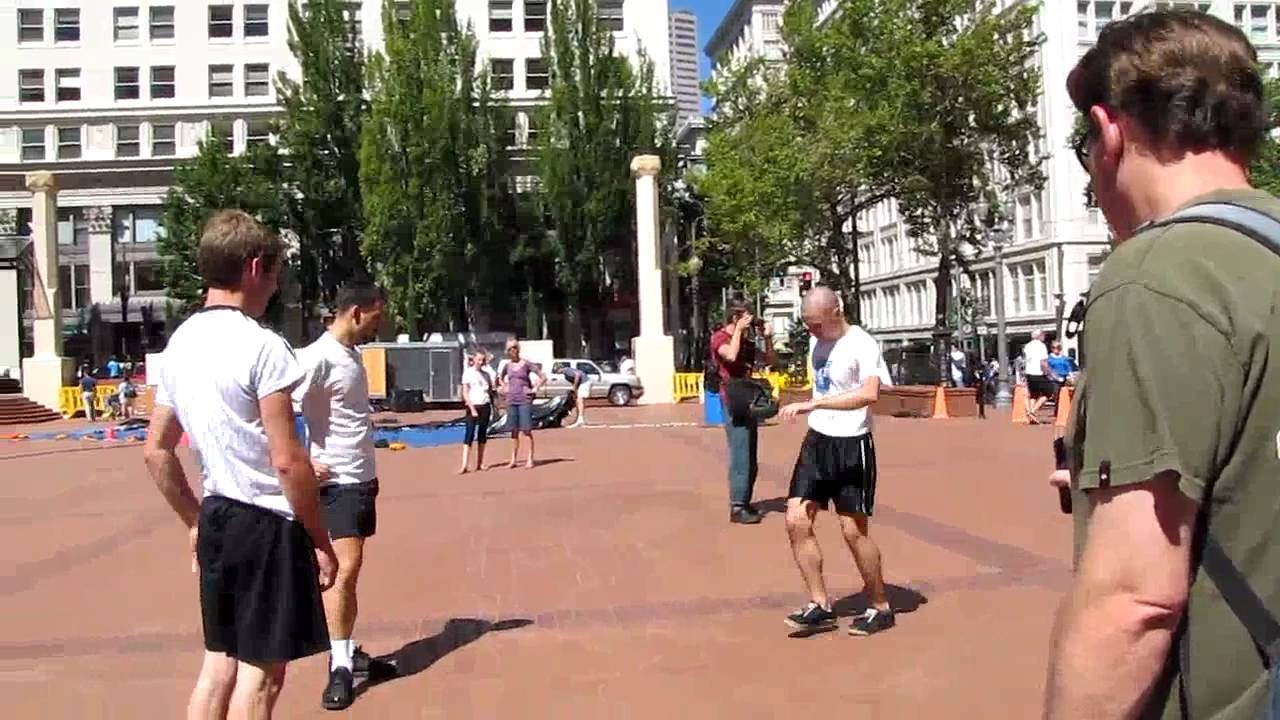 Hacky Sack footbag (central square in Portland Oregon) http://en ...