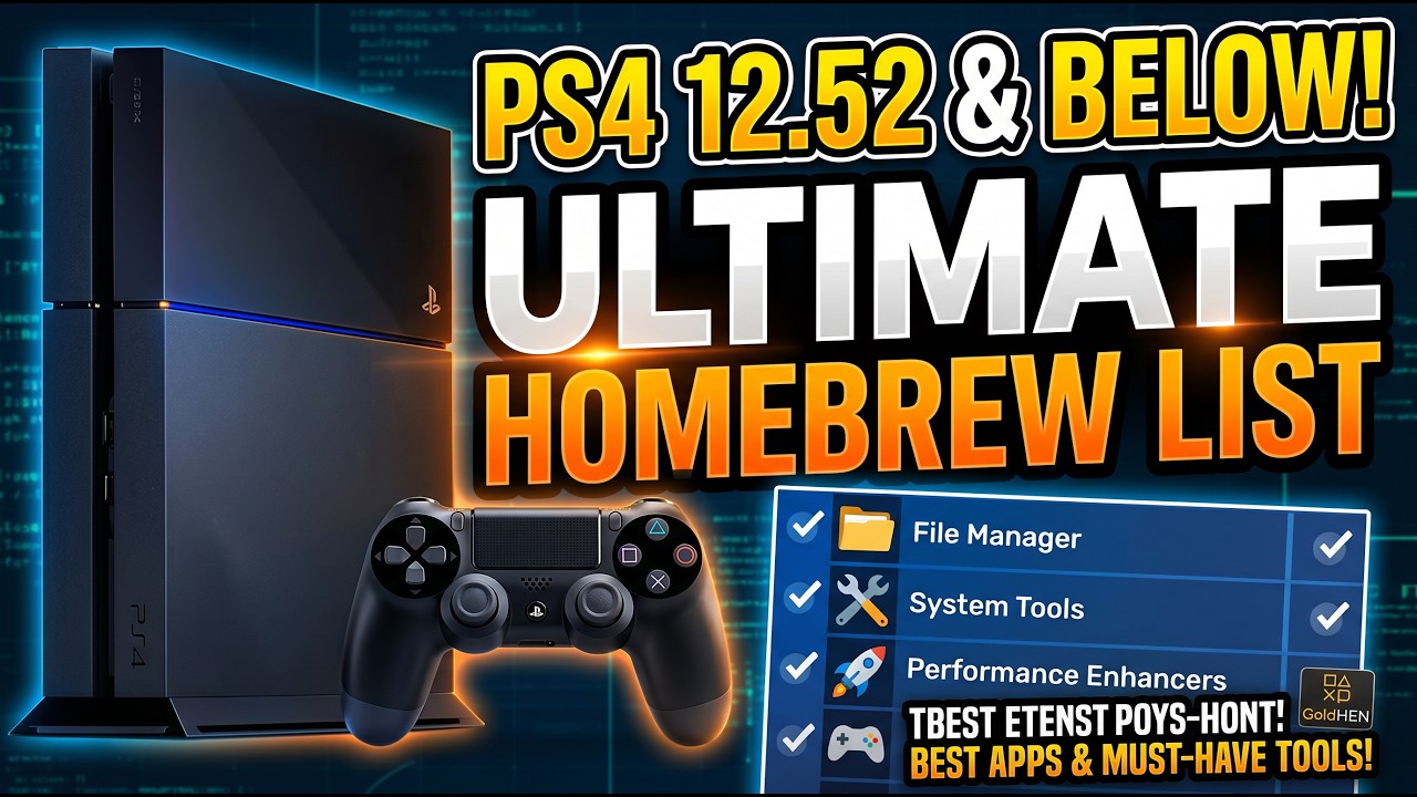 Ultimate PS4 Jailbreak Homebrew List 🚨 Best Apps & Must-Have Tools (FW ...