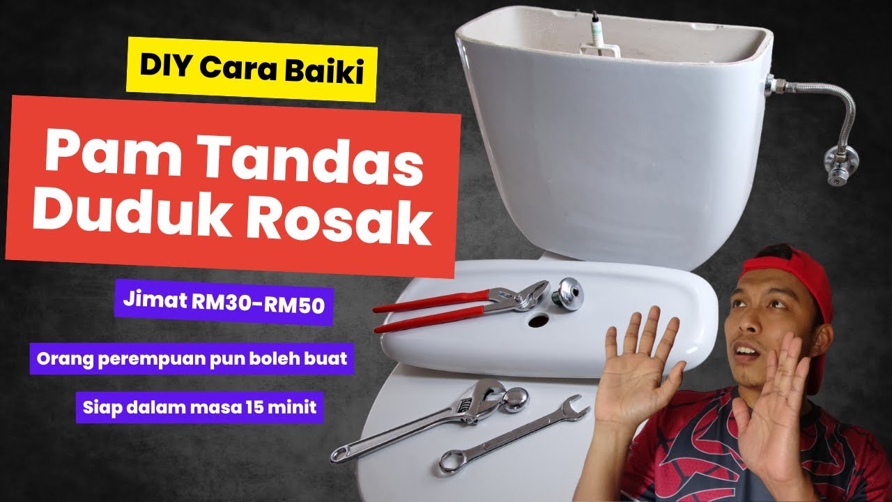 Cara Baiki Pam Tandas Rosak - YouTube