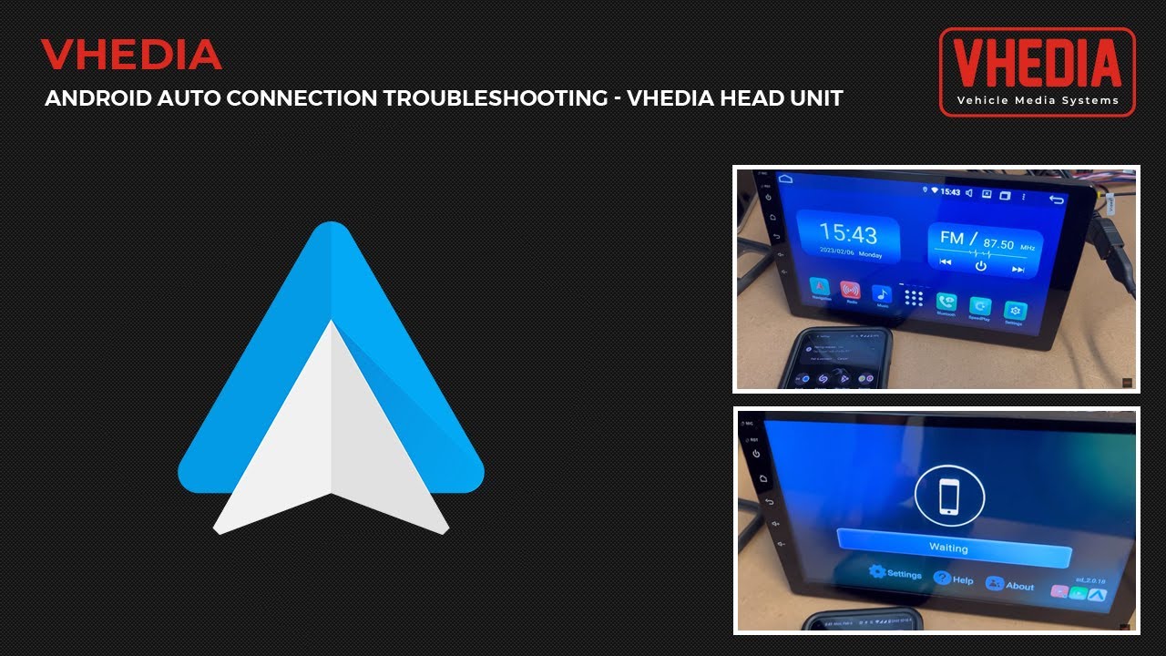Android Auto Connection Troubleshooting - Vhedia Head Unit - YouTube