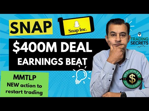 SNAP Snapchat $400m AI Deal & Earnings beat. MMTLP NEW ACTION to restart trading.