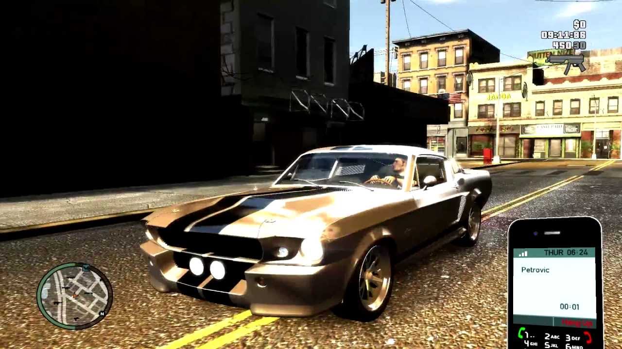 GTA IV 1967 Shelby Mustang GT500 Eleanor Epic Engine Sound Mod PT01 ...