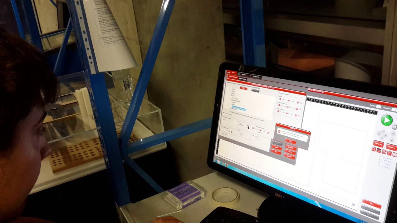 Laser Cutting Machine Set-Up - YouTube