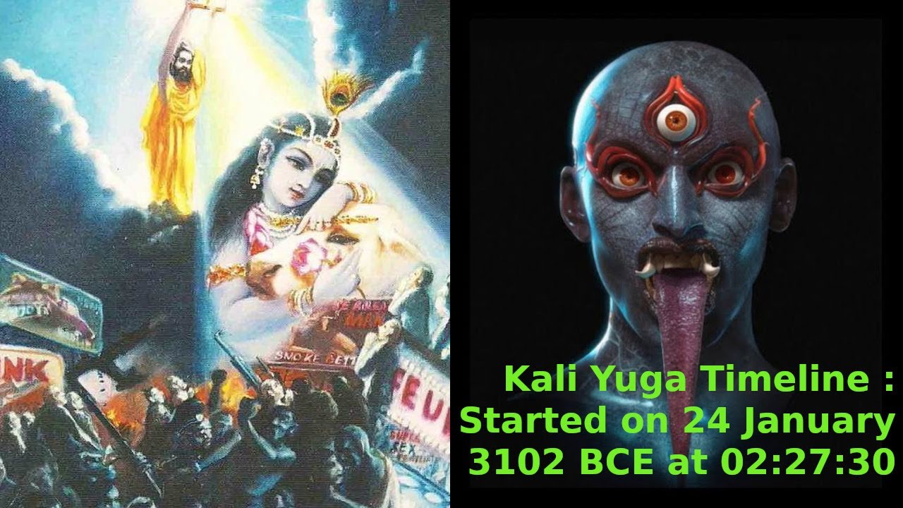 Kali Yuga Timeline : Started on 24 January 3102 BCE at 02:27:30 in Bharat. #kaliyug #kaliyugam ...