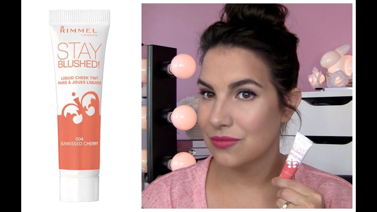Rimmel Stay Blushed Liquid Cheek Tint Review - YouTube