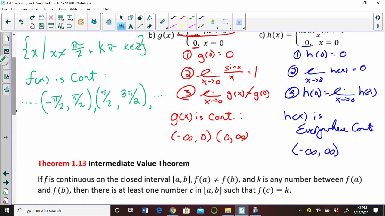 Continuity Continued and IVT - YouTube