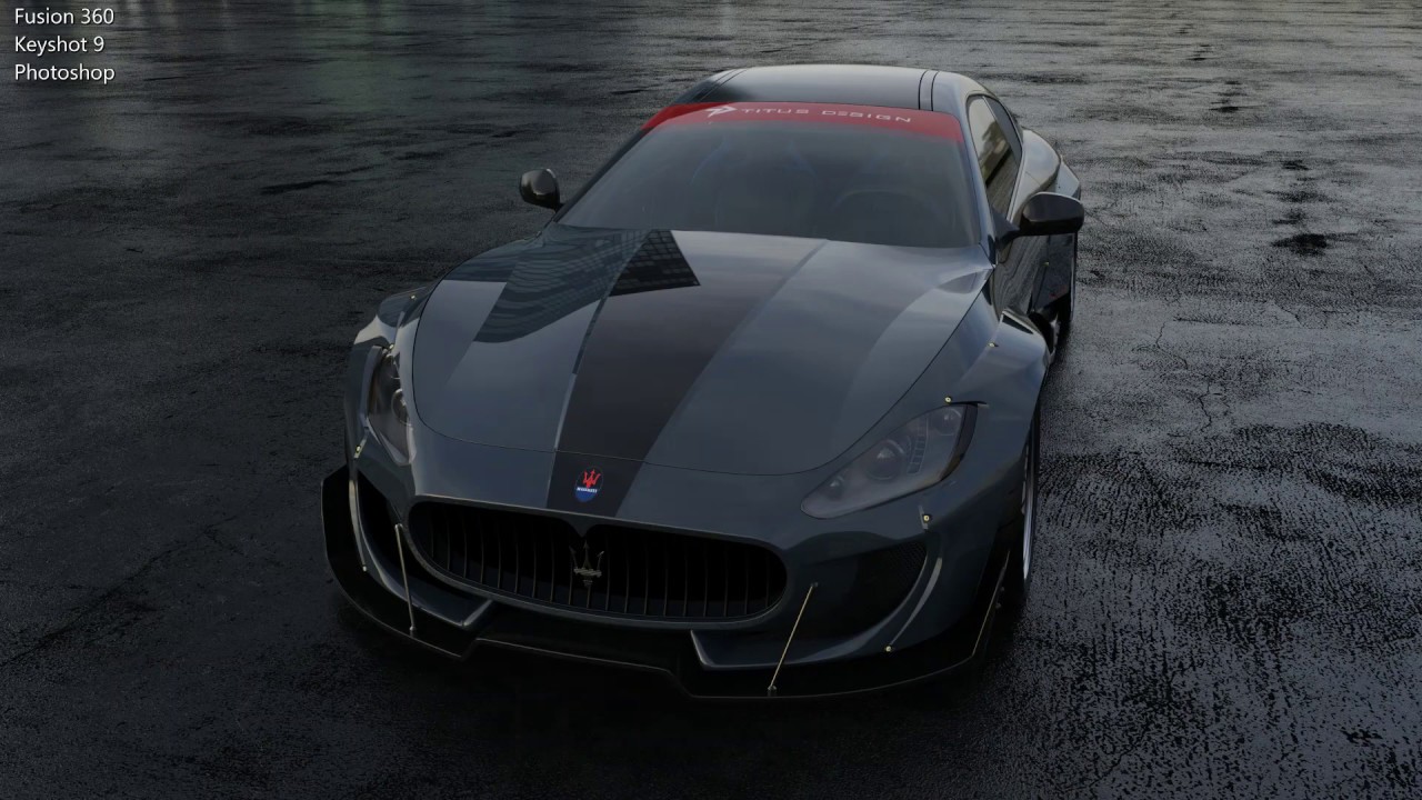 Maserati GT Fusion 360 modeling - YouTube