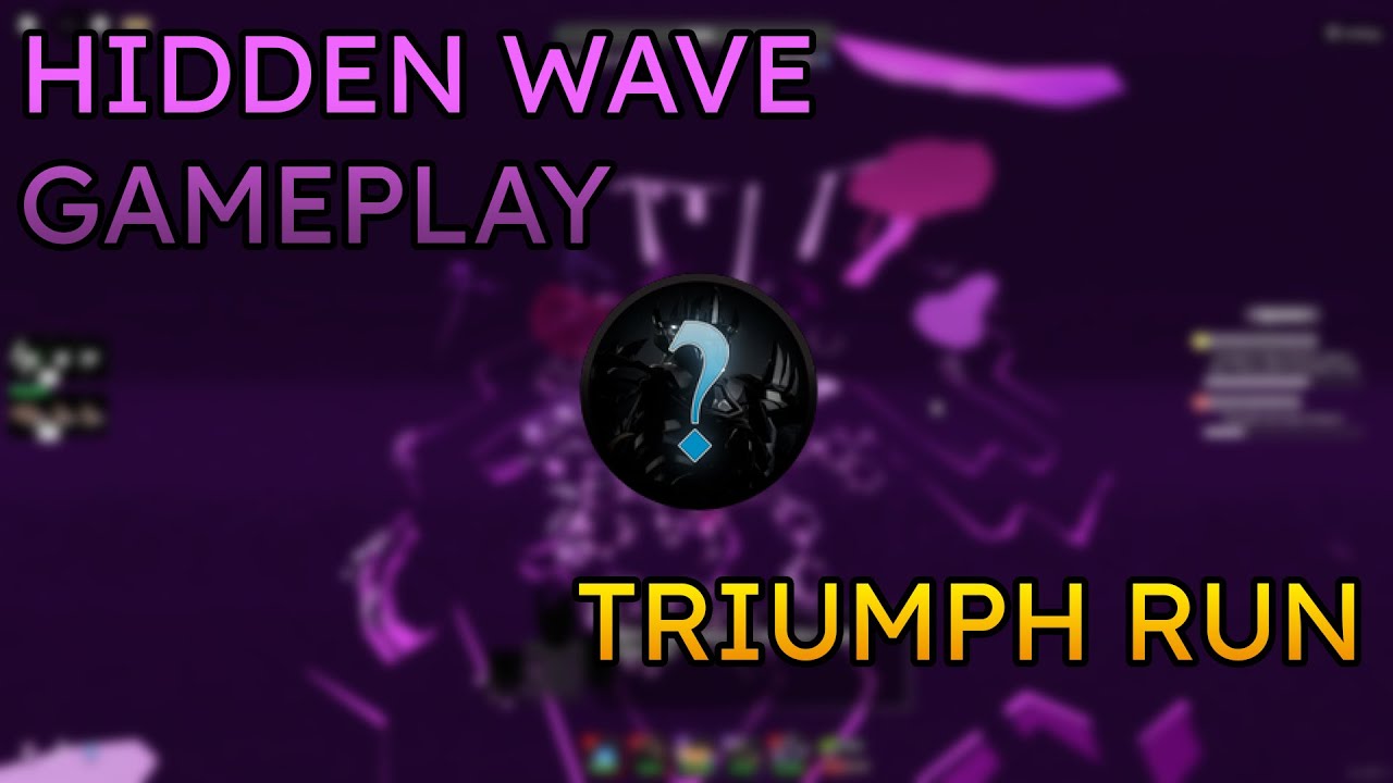Hidden Wave Triumph Run | Tower defense simulator - YouTube