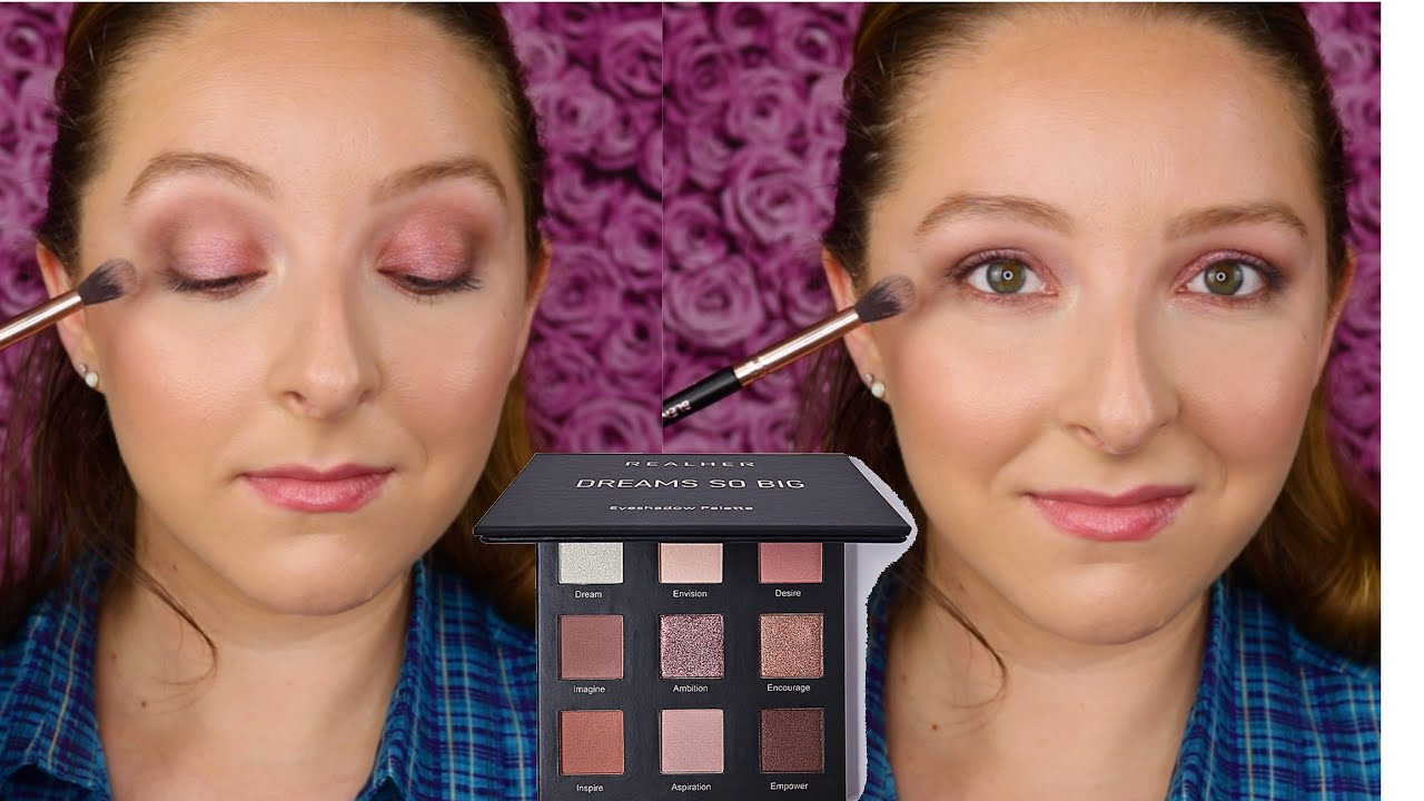REALHER DREAMS SO BIG Eyeshadow Palette Tutorial, Swatches & Review ...