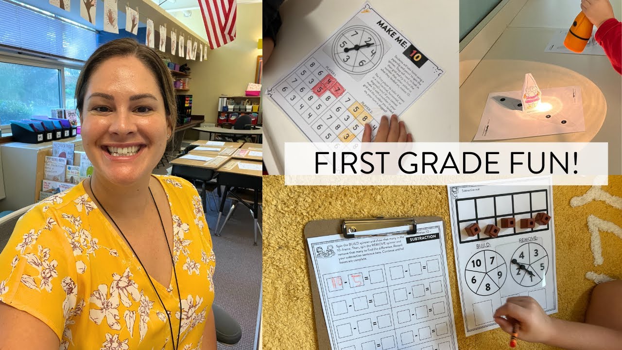 First Grade Fun! Teaching shadows, writing folders, subtraction and ...