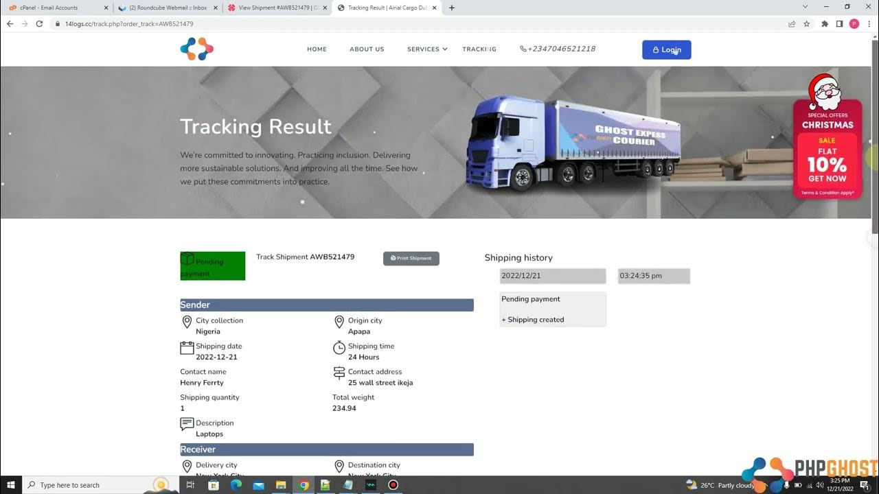 How To Build Courier Tracking Website - PHP Courier Script 2023 - YouTube